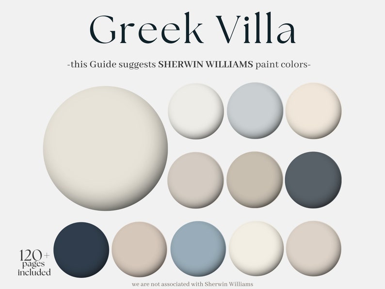 Sherwin-williams Coastal Color Palette: Greek Villa, 12 Sherwin ...