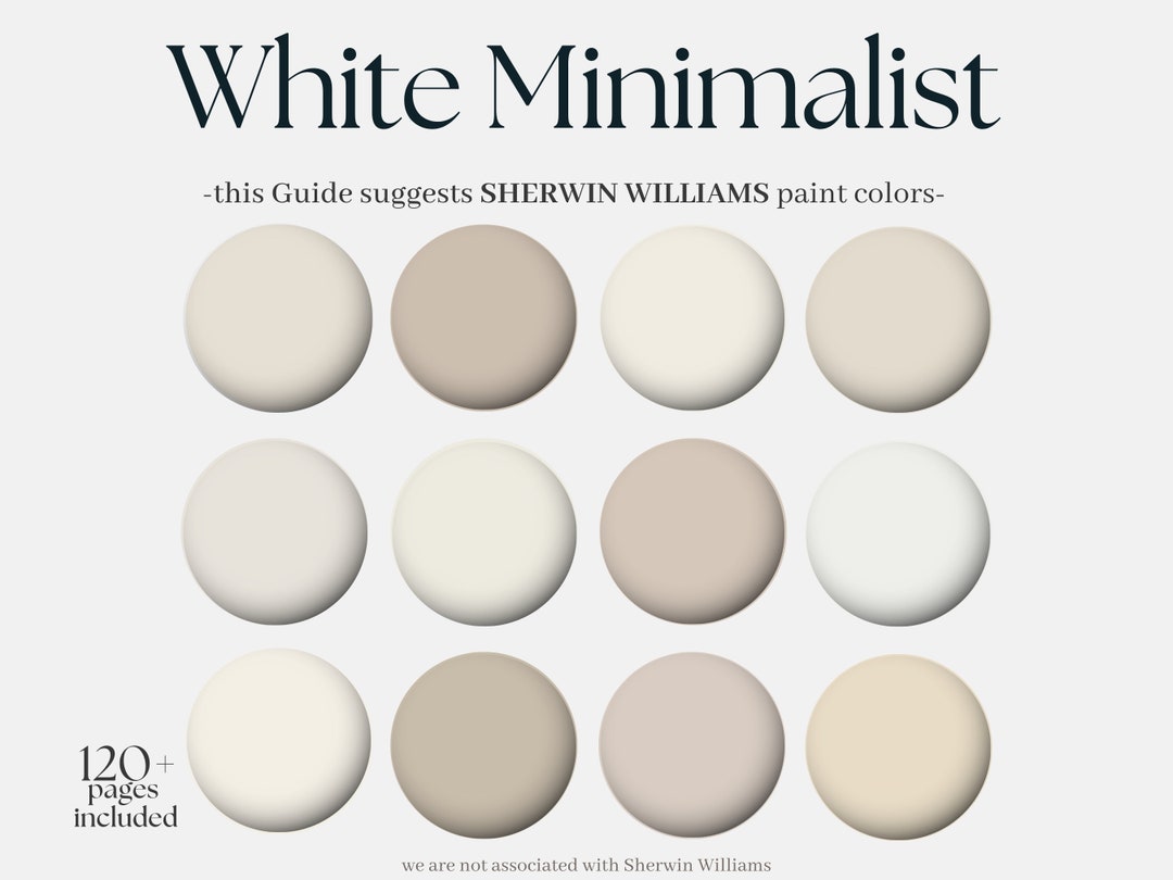 White Minimalist Sherwin-williams Color Palette, 12 Sherwin Williams ...