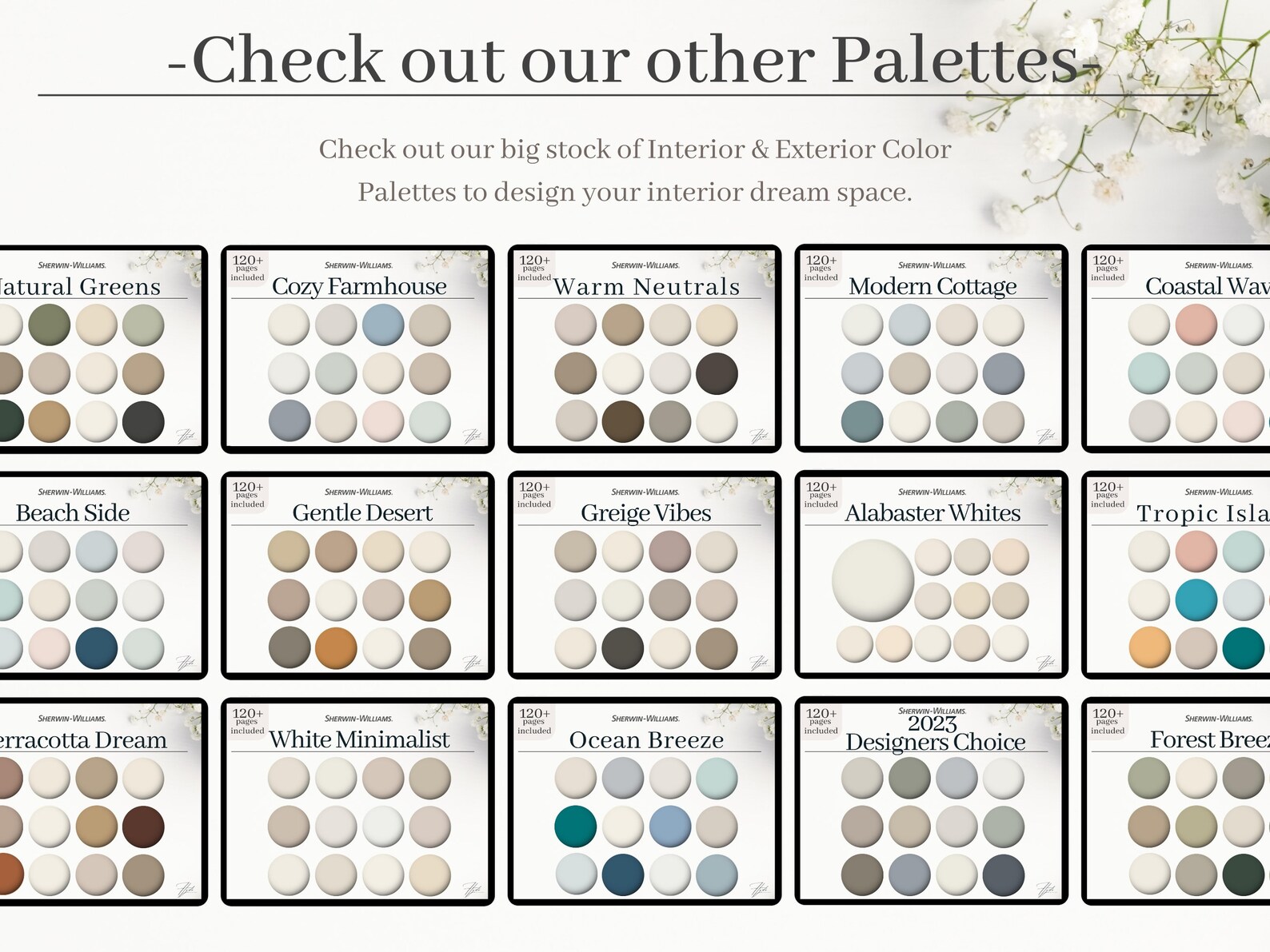 Farmhouse Alabaster Paint Palette Sherwin Williams Colors House Paint ...