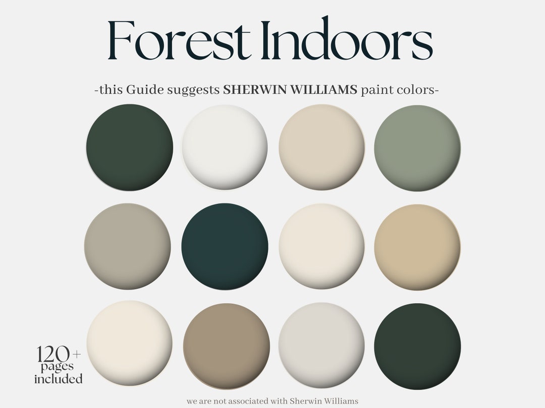 Sherwin-williams Color Palette: Forest Indoors, Paint Your Whole House ...