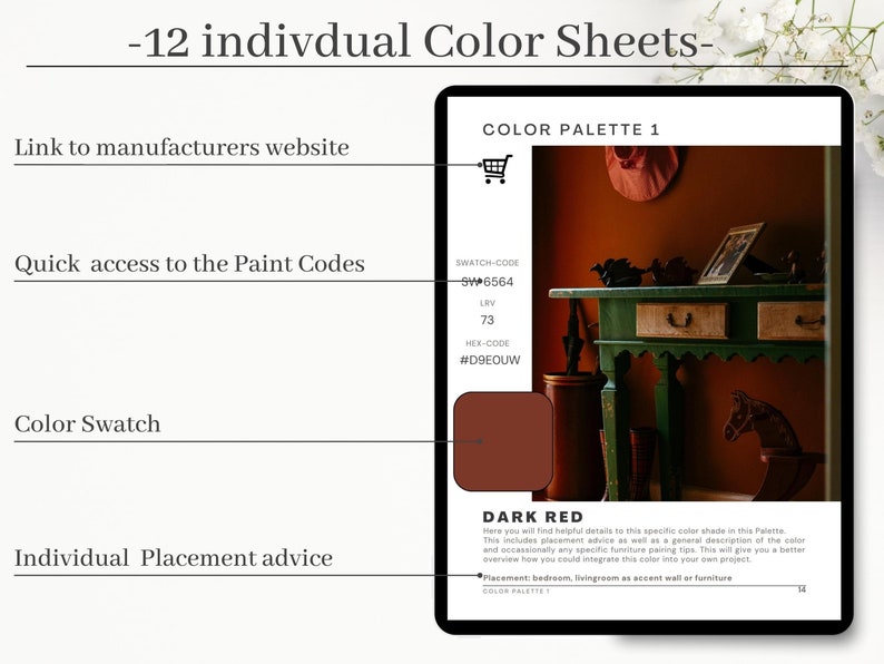Sherwin-williams Color Palette: Autumn Leaves 12 Colorful - Etsy