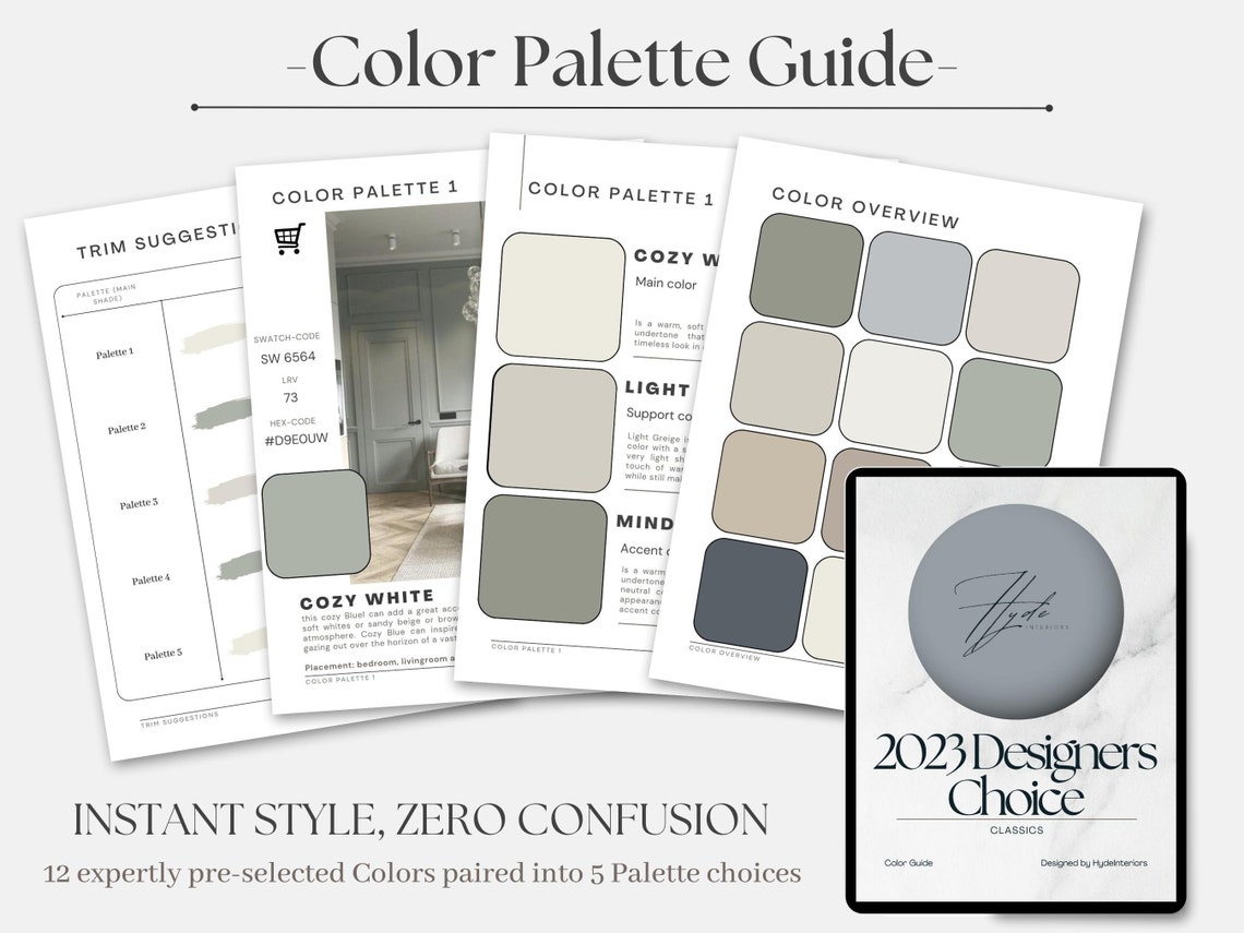Sherwin Williams Color Designer Paint Palette: 2023 Classics - Etsy