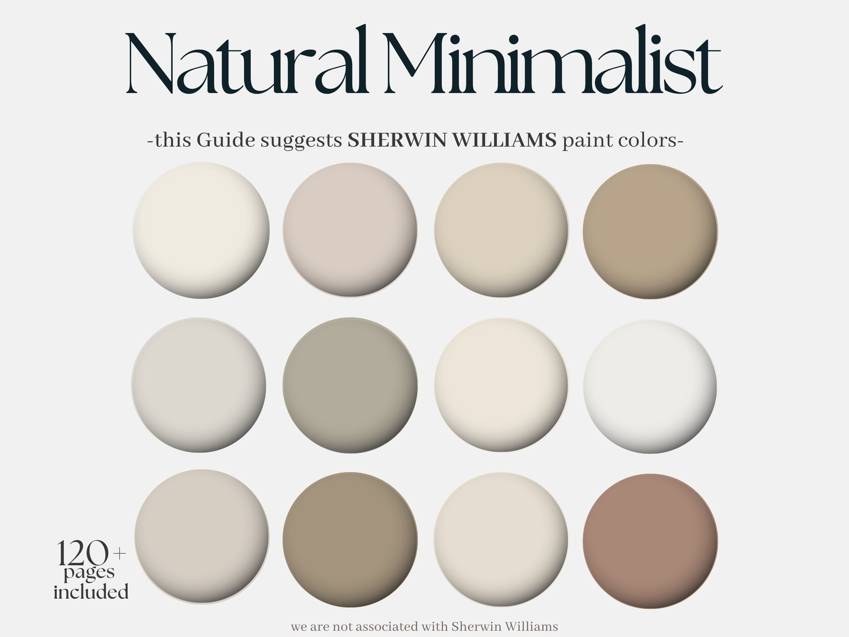 Sherwin-williams Natural Minimalist Color Palette, 12 Sherwin Williams ...