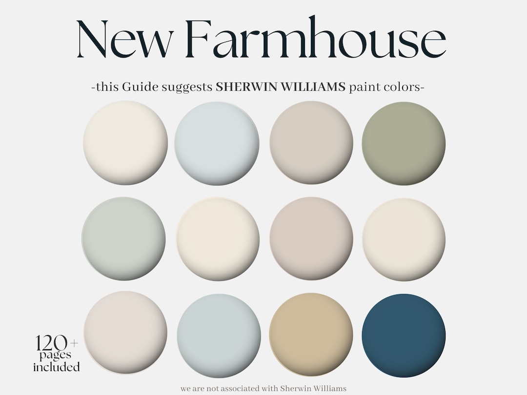 New Farmhouse Sherwin- Williams Color Palette, 12 Sherwin Williams ...