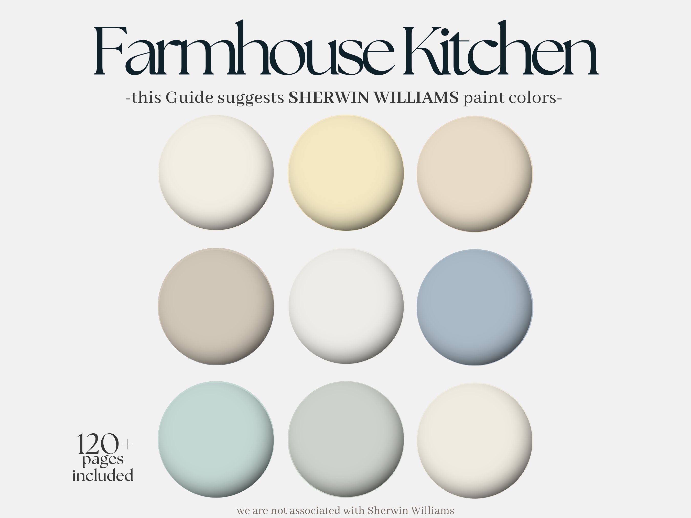 Sherwin-williams Farmhouse Kitchen Palette, 9 Light Sherwin Williams ...