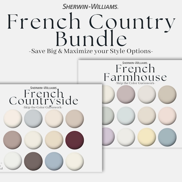 French Country Color Palette - Etsy