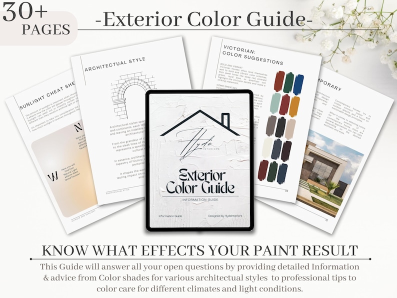 Exterior Color Palette: Buff Bricks Classic 8 - Etsy