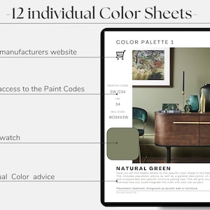 Sherwin-williams Natural Greens Whole Home Color Palette, Modern Homely ...