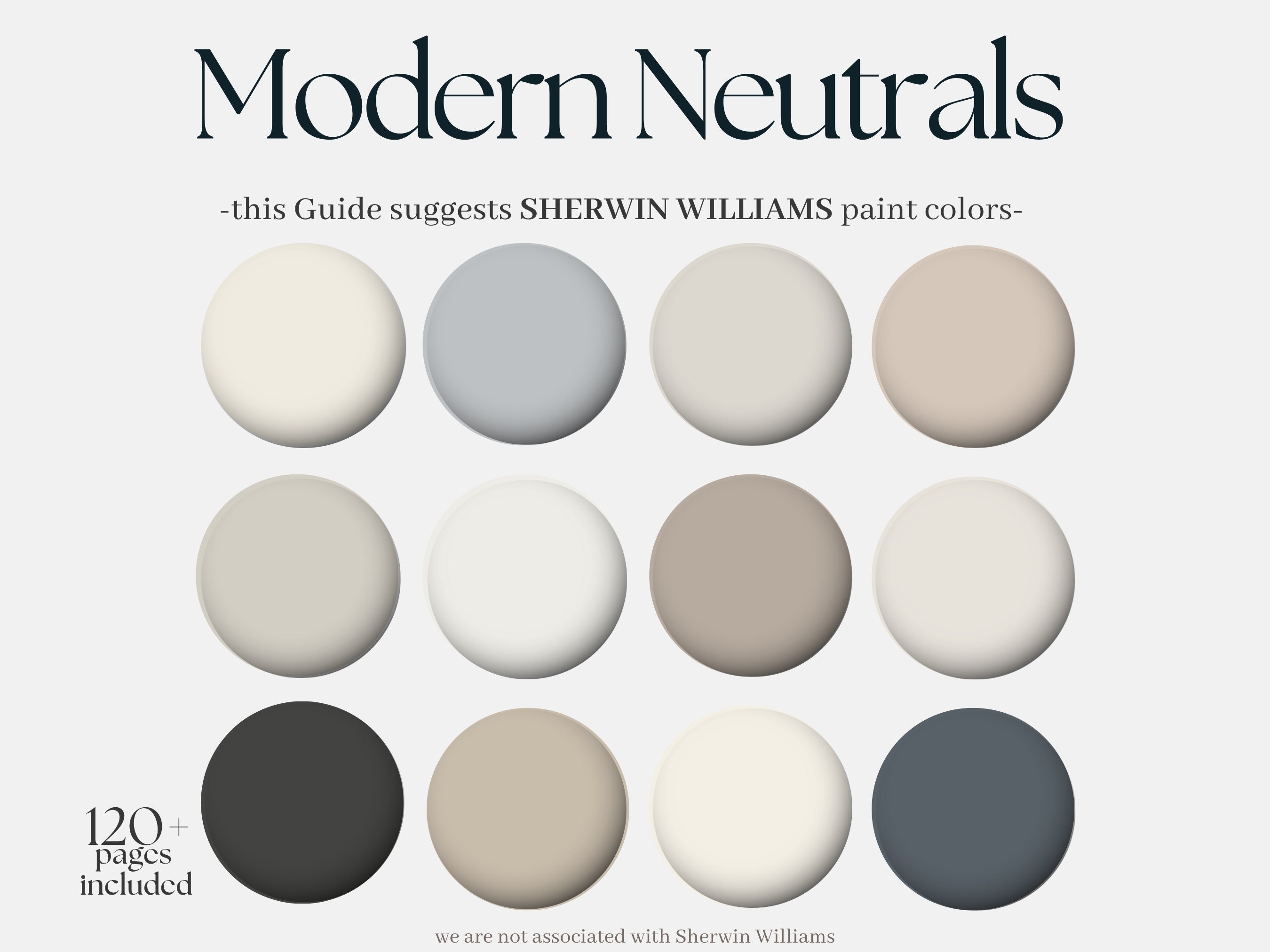 Sherwin-williams Color Paint Palette: Modern Neutrals, Homely Design ...