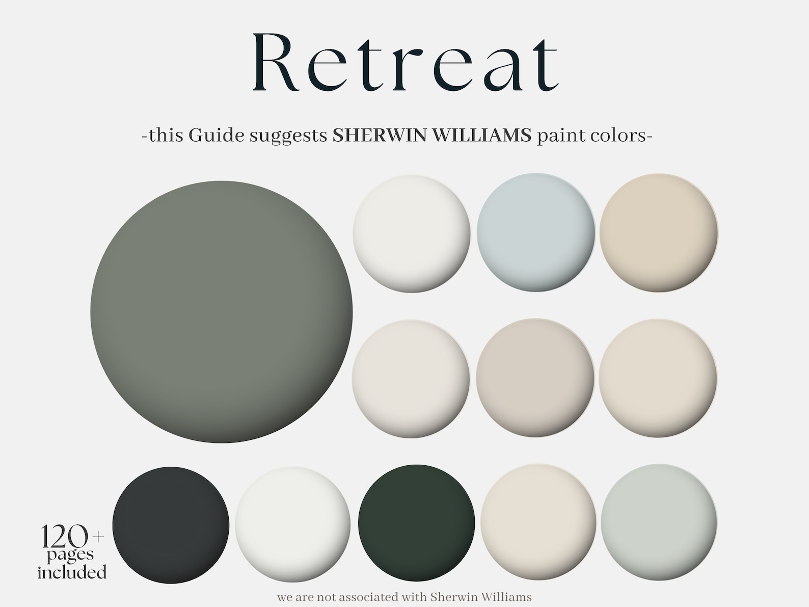 Sherwin-williams Color Designer Palette: Retreat, 12 Sherwin Williams ...