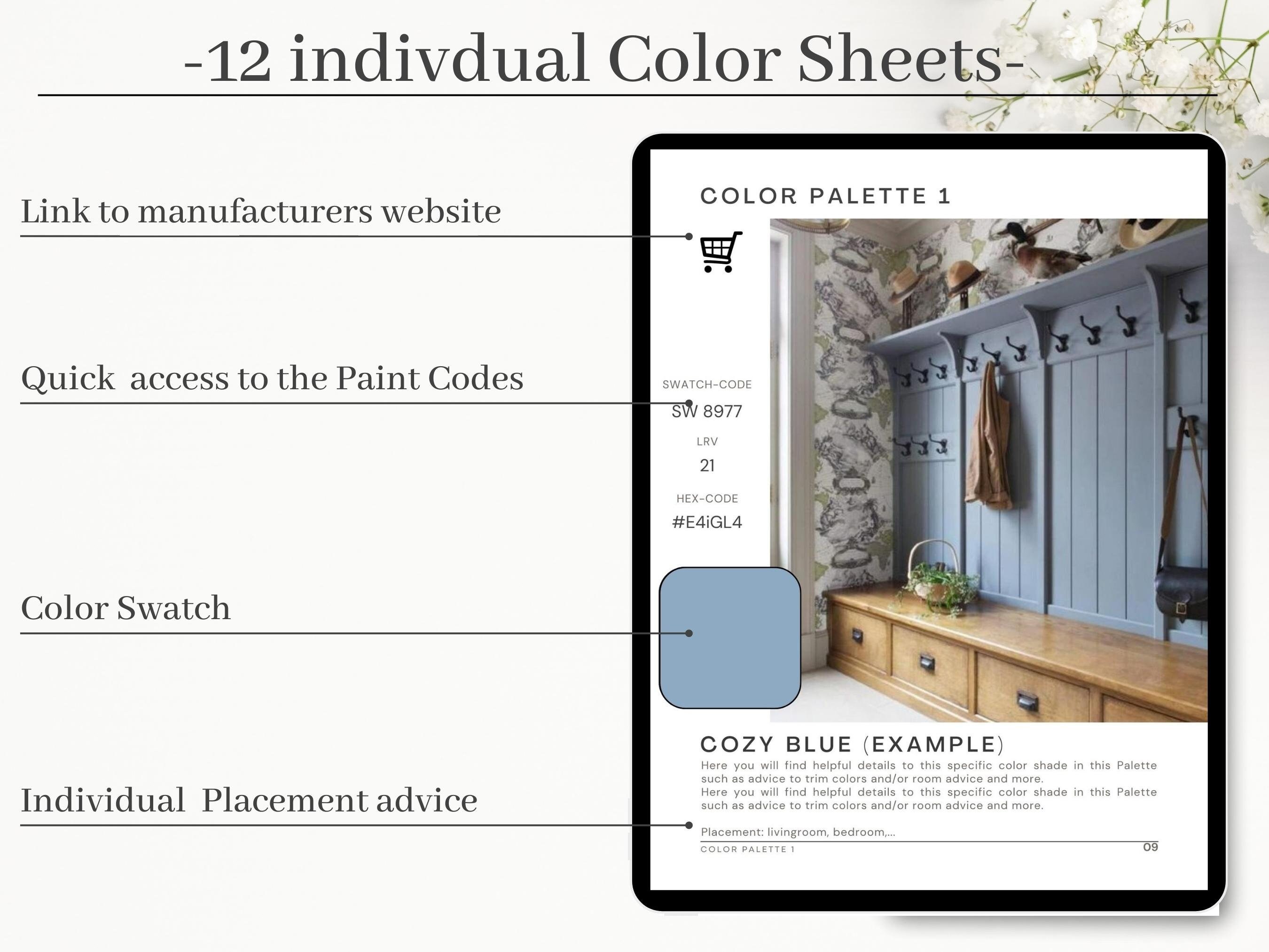 Farmhouse Alabaster Paint Palette- Sherwin Williams Colors- House Paint ...