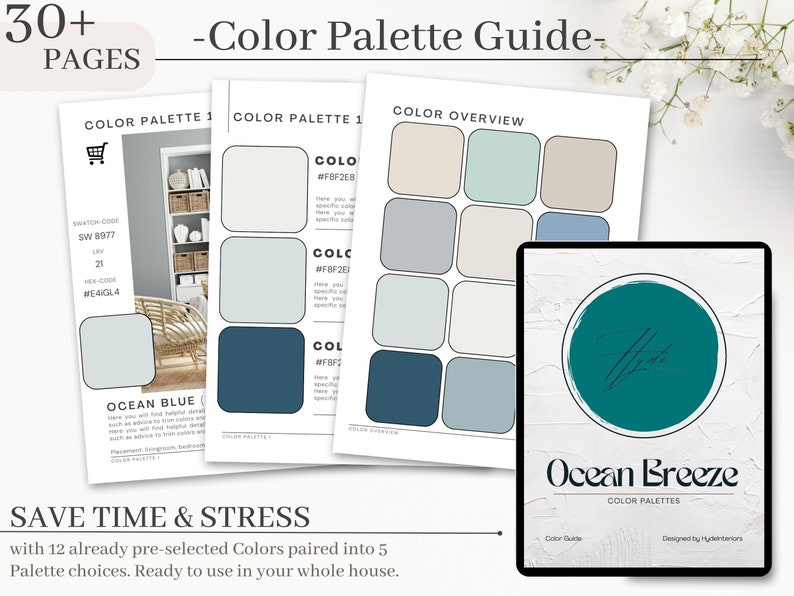 Sherwin Williams Paint Palette: Ocean Breeze, Sherwin Williams Coastal ...