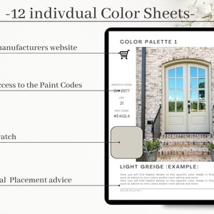 Exterior Color Palette: Buff Bricks Classic, 8 Sherwin-williams Paint ...