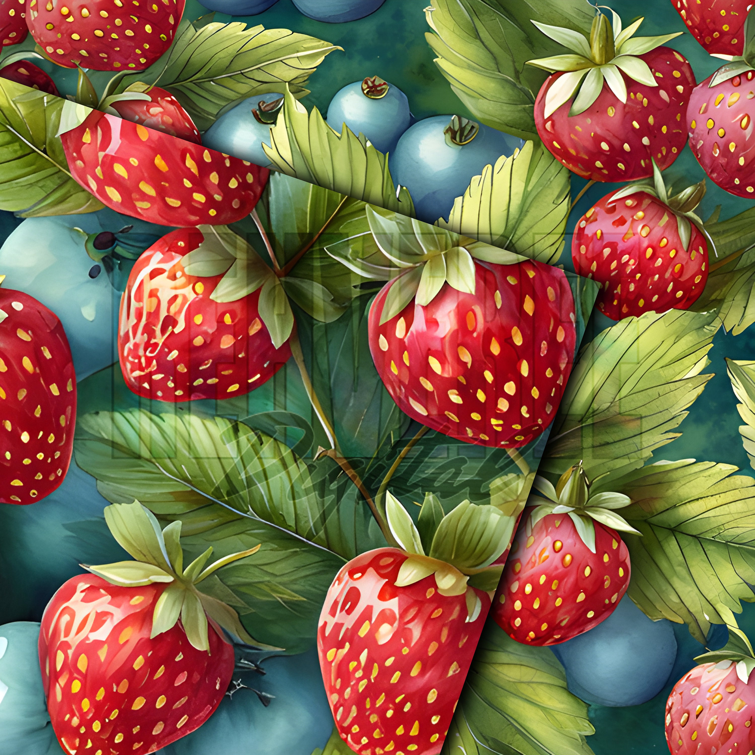 Mixed Fruit Digital Paper - SEAMLESS - Fruit Patterns - Mixed Fruit ...