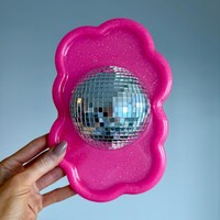 GIANT 2ft DISCO Balls & Lips Dripping Resin Wall Art Sculpture | 3D ...