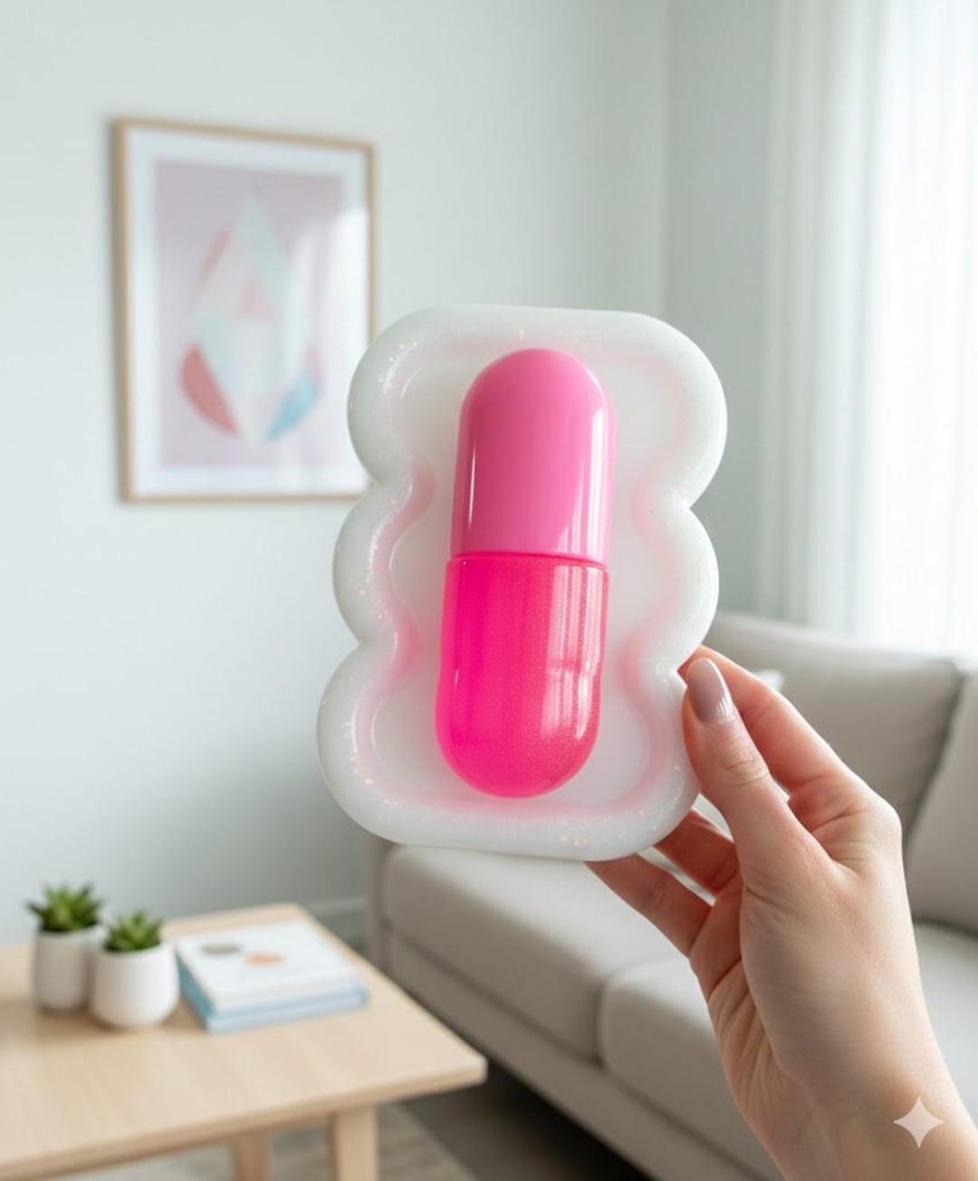 Giant Pink Pill Capsule 3D Resin Pop Art Wall Hanging - Etsy