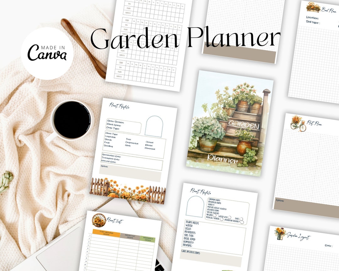 Editable Gardening Planner Printable, Garden Planner, Plant Planner ...