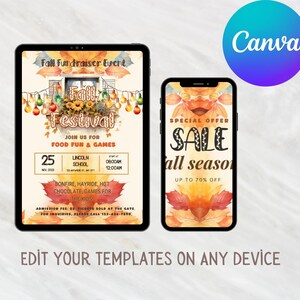 EDITABLE Fall School Event Flyer, Fall Fundraiser Flyer, PTA Fall ...