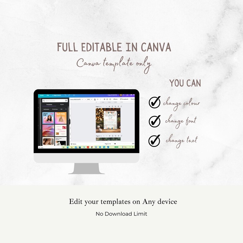 Editable Christmas Holiday Market Canva Template, Christmas Craft Show ...
