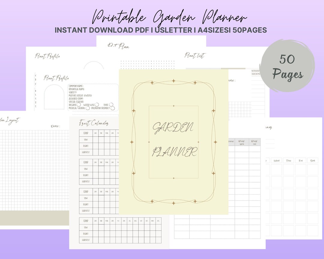 Diy Garden Journal, Printable Gardening Planner , Garden Notebook ...