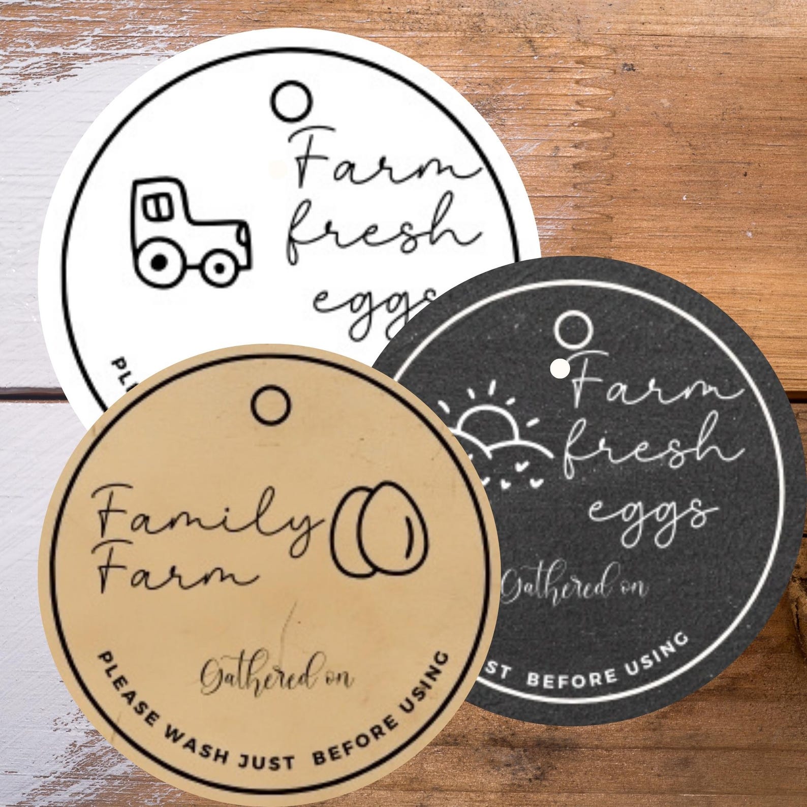 Editable Egg Handling Instructions Sticker Template, Printable Fresh ...