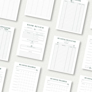 Book Review Template, Simple Book Review Printable, A4 A5 Letter Half ...