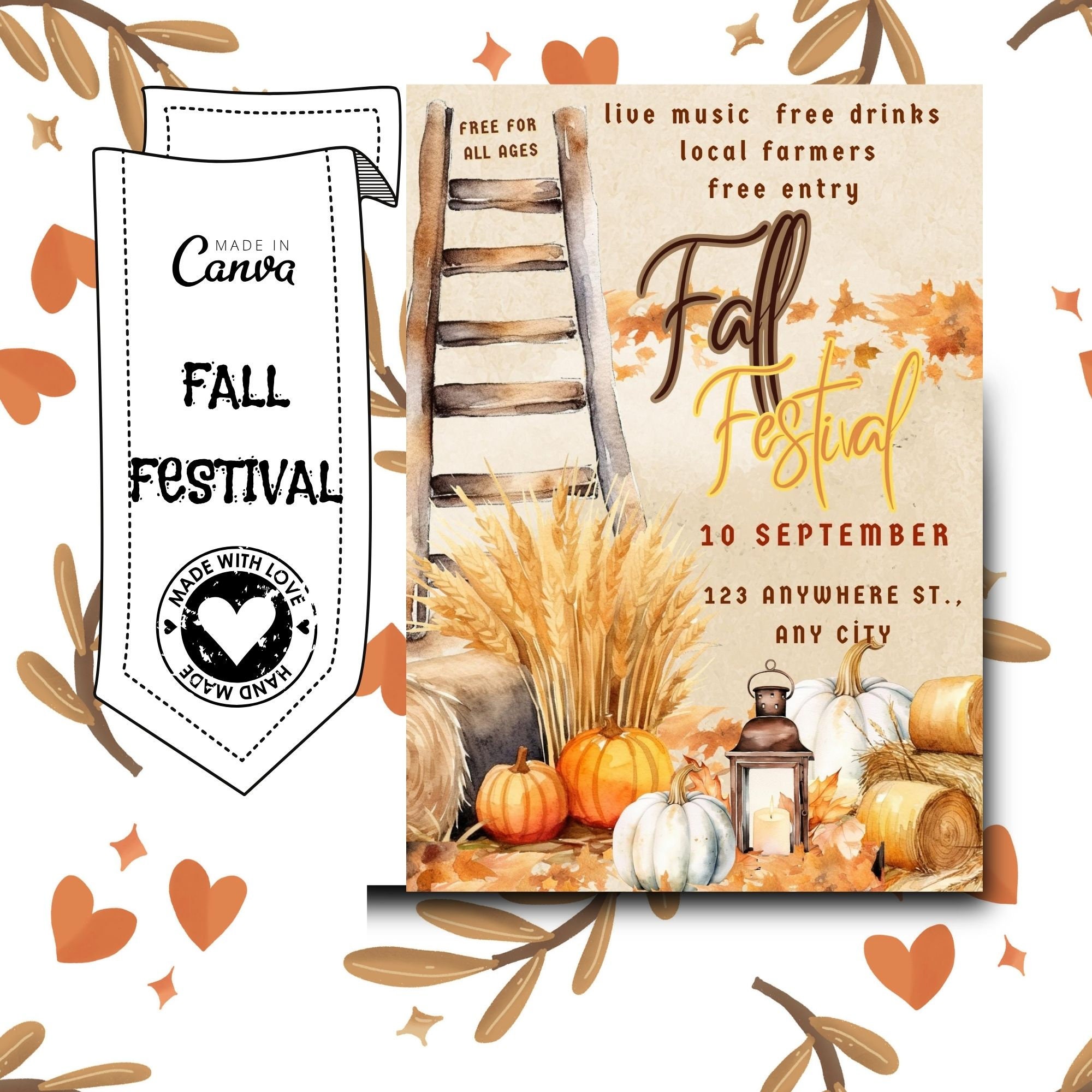 Country Fall Event Flyer Custom Flyer Vendor Flyerfall - Etsy
