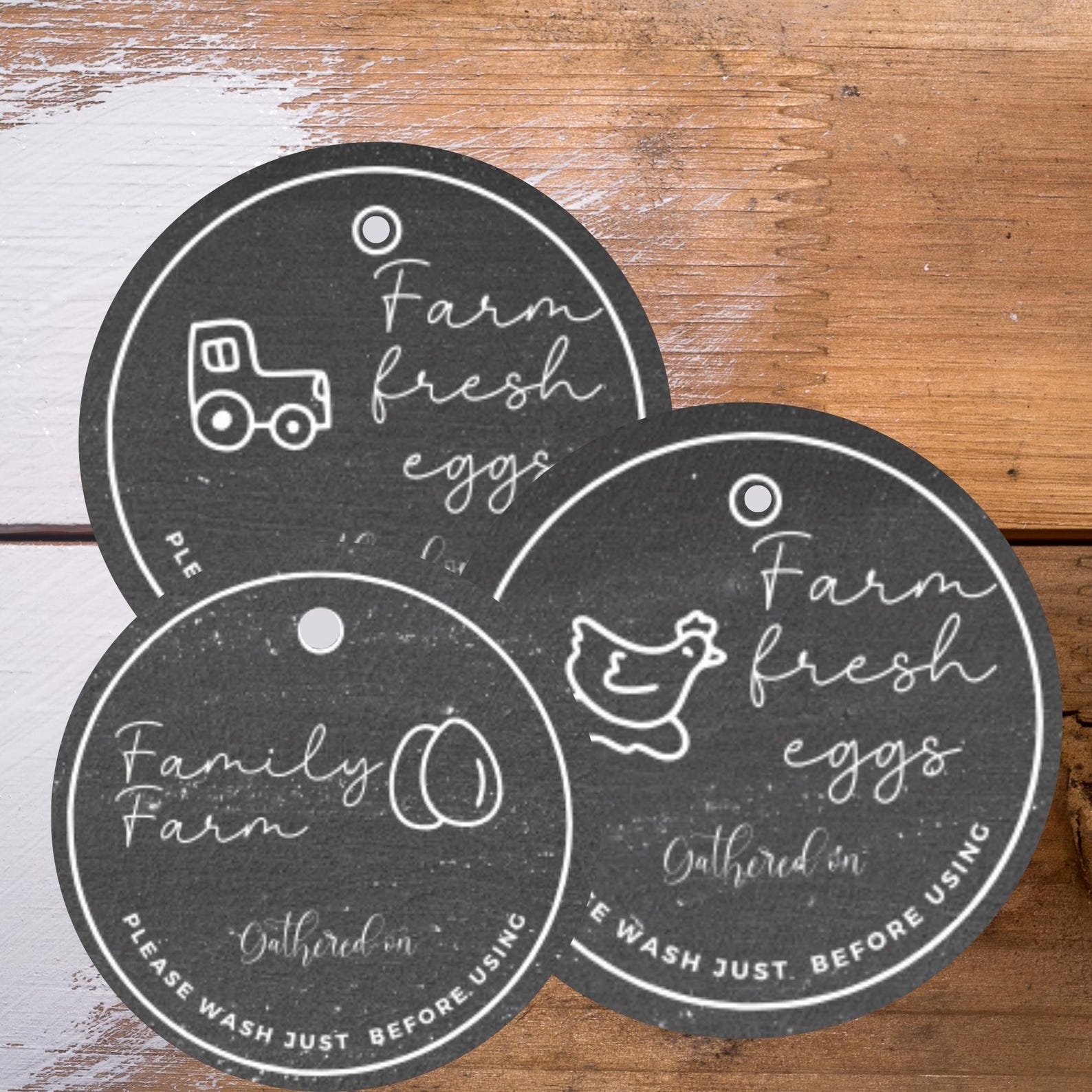 Editable Egg Handling Instructions Sticker Template, Printable Fresh ...