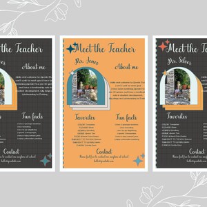 Meet the Teacher Editable Canva Template, Terto Classroom Decor, Back ...