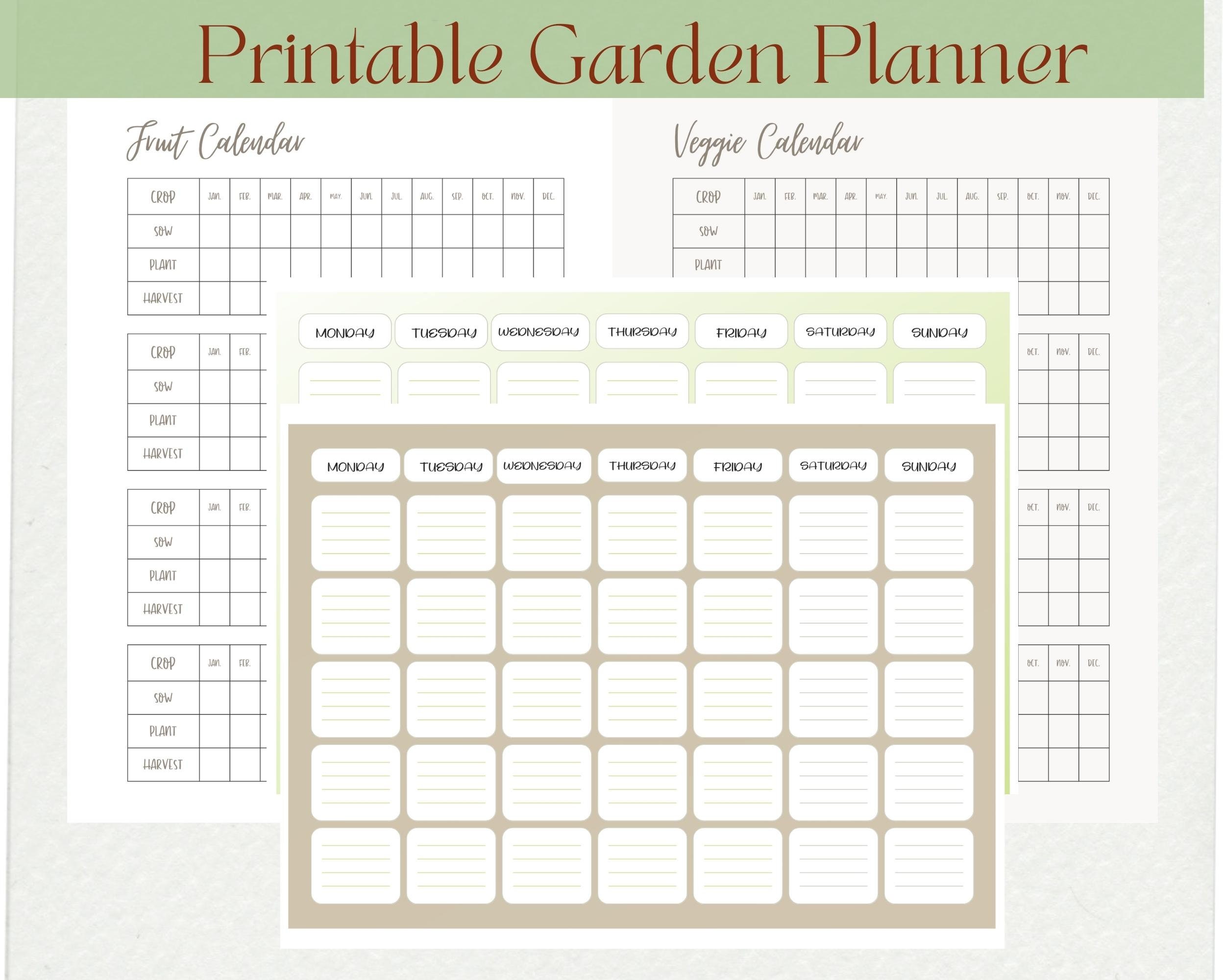 Diy Garden Planner, Farm Girl Printable Gardening Planner , Garden ...