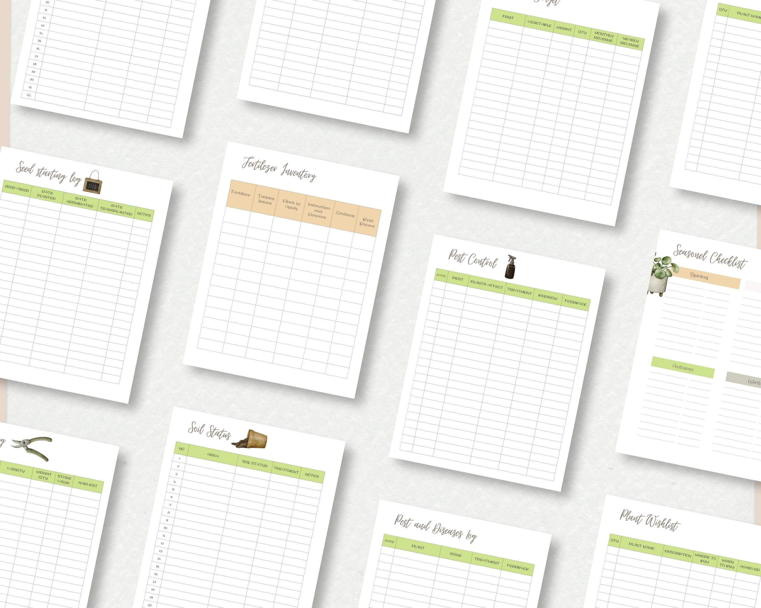 Diy Garden Planner, Farm Girl Printable Gardening Planner , Garden ...