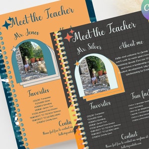 Meet the Teacher Editable Canva Template, Terto Classroom Decor, Back ...