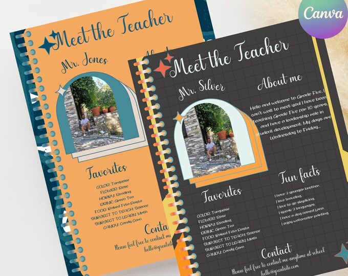 Meet the Teacher Editable Canva Template, Terto Classroom Decor, Back ...