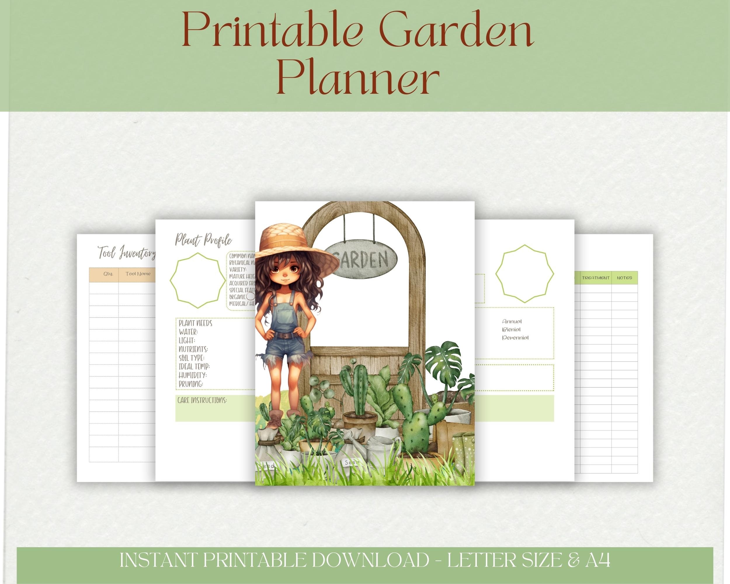 Diy Garden Planner, Farm Girl Printable Gardening Planner , Garden ...