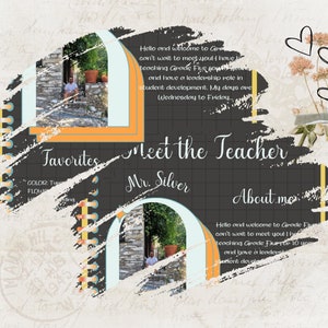 Meet the Teacher Editable Canva Template, Terto Classroom Decor, Back ...