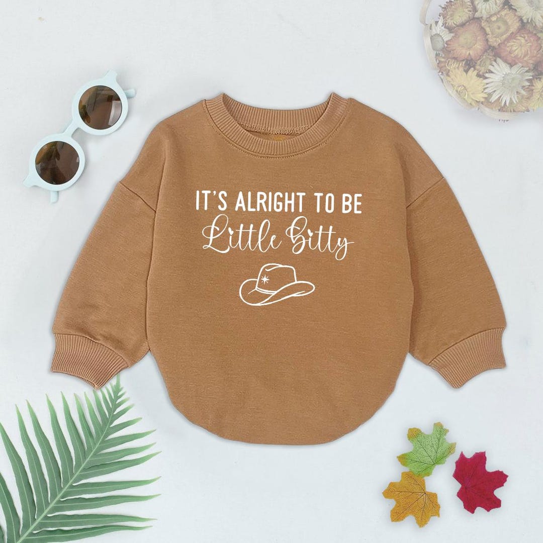 It's Alright to Be Little Bitty Romper Sweater, Country Baby, Boho Country, Newborn, Cowboy Baby ...