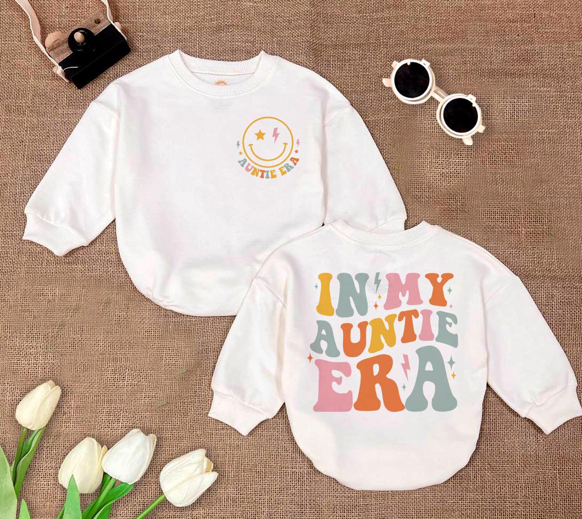 In My Auntie Era Baby Romper, Cool Aunt Club Baby Clothes, Auntie's ...