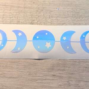 Waterproof Moon Phase Car Decal-vinyl Holographic Decal - Etsy