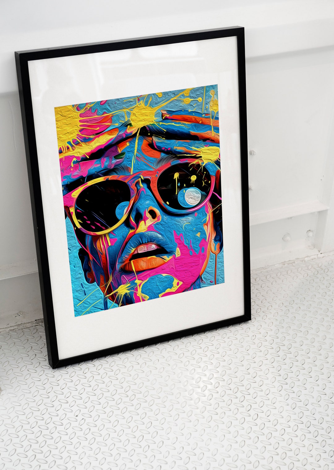 Painted Face is an Evocative Artwork That Explores the Vibrant ...