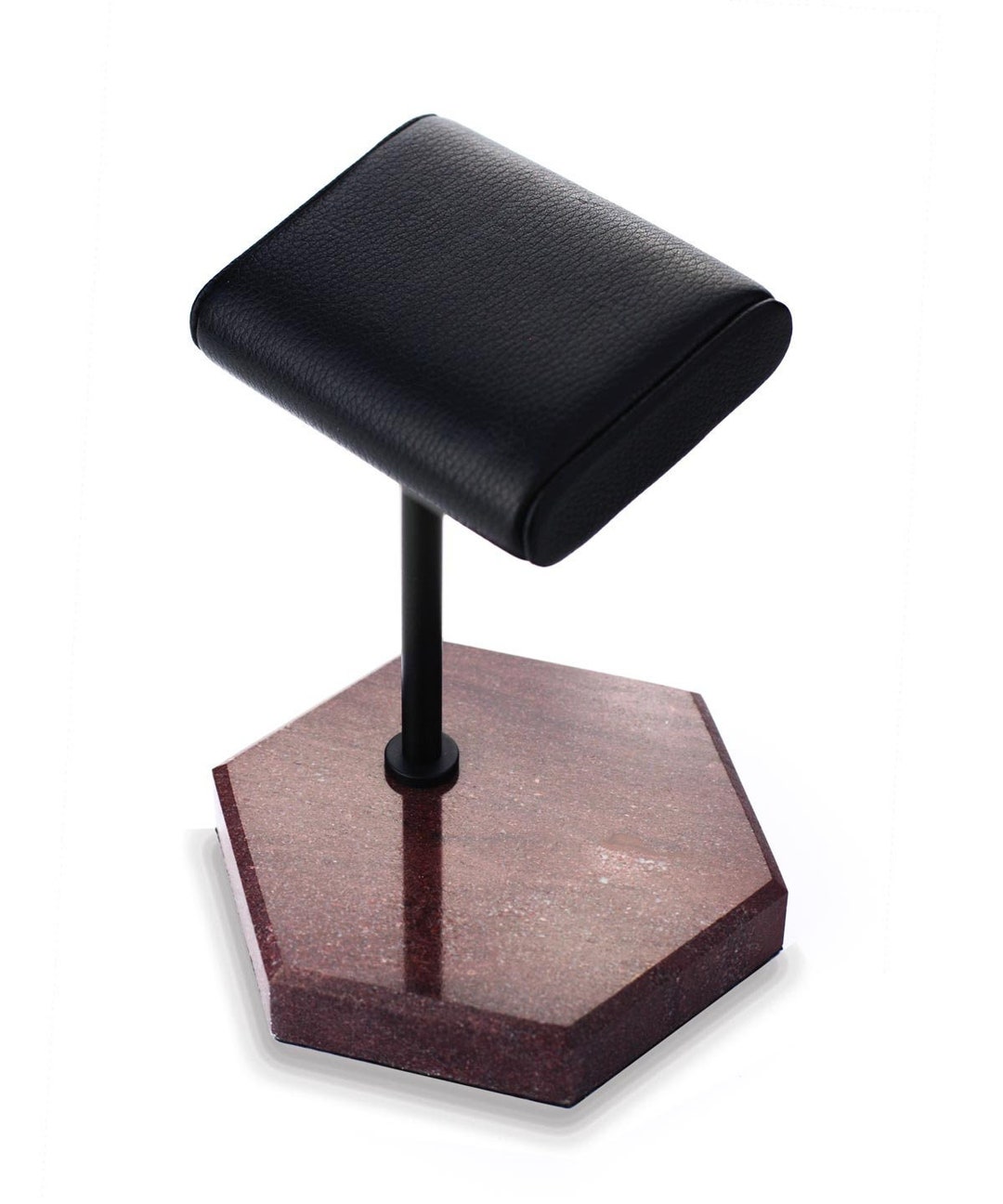 Watch Stand Marble Red Marble & Leather Watch Holder Marble Decorative ...