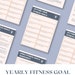 Fitness Goal Setting Worksheet Fitness Goal Planning PDF Printable ...