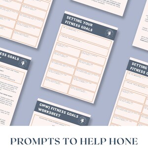 Fitness Goal Setting Worksheet | Fitness Goal Planning PDF | Printable ...