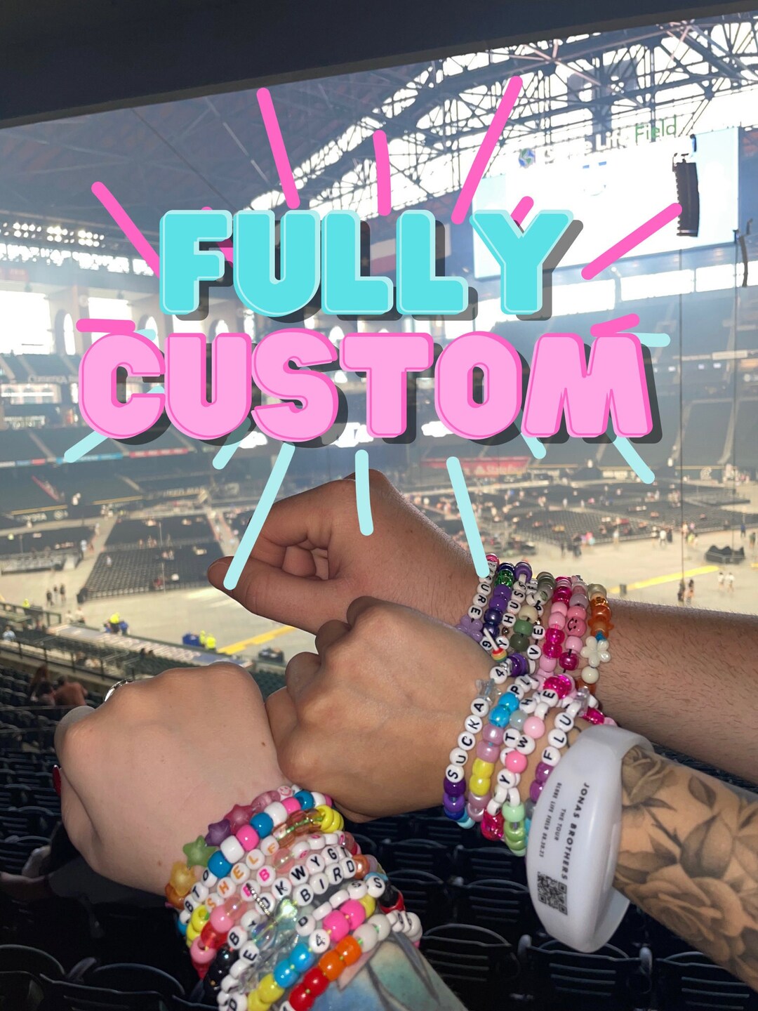 Custom Concert Friendship Bracelet Bundles Personalized - Etsy