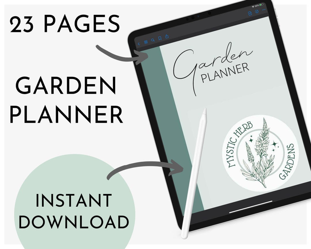 Digital Garden Planner | Printable Gardening Organiser | Vegetable ...