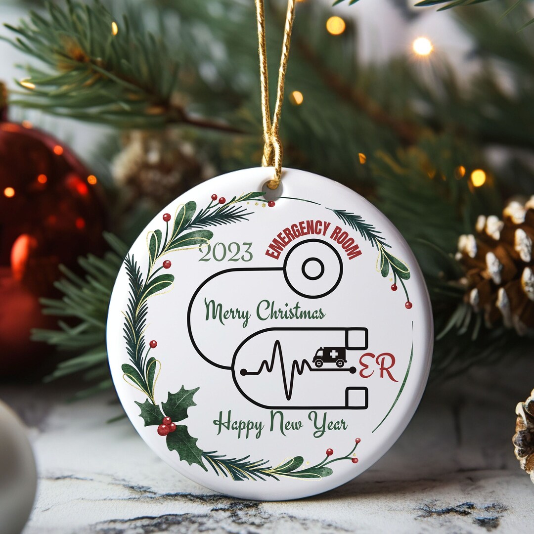 Christmas Ornament for ER Department Personnel, ER Worker Christmas ...