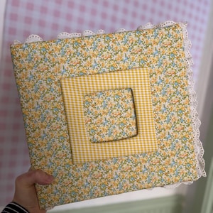Custom Fabric Scrapbook Album | Heirloom Photo Memory Book, Made to ...