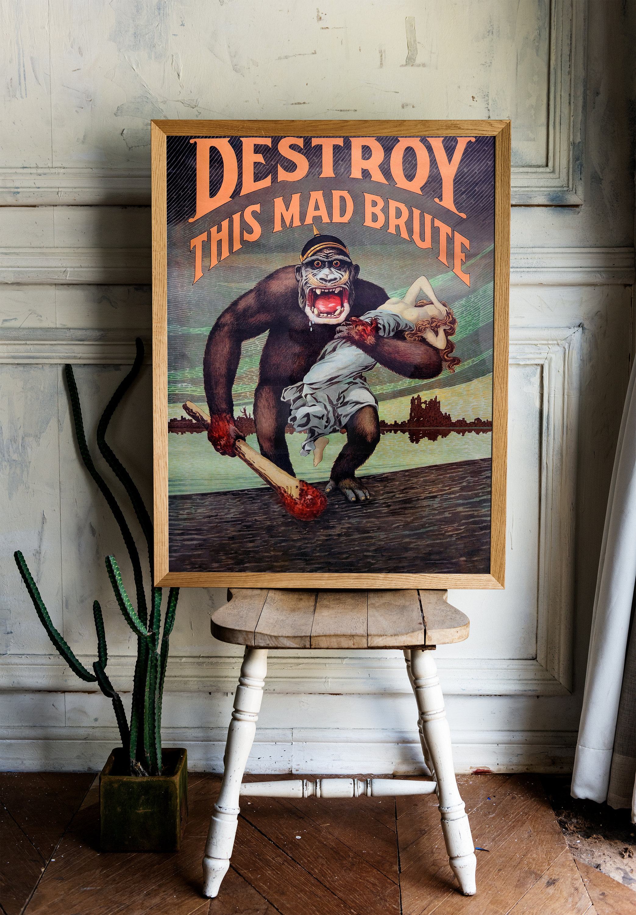 Destroy This Mad Brute Enlist US Army Poster, Retro Wall Art, Vintage ...