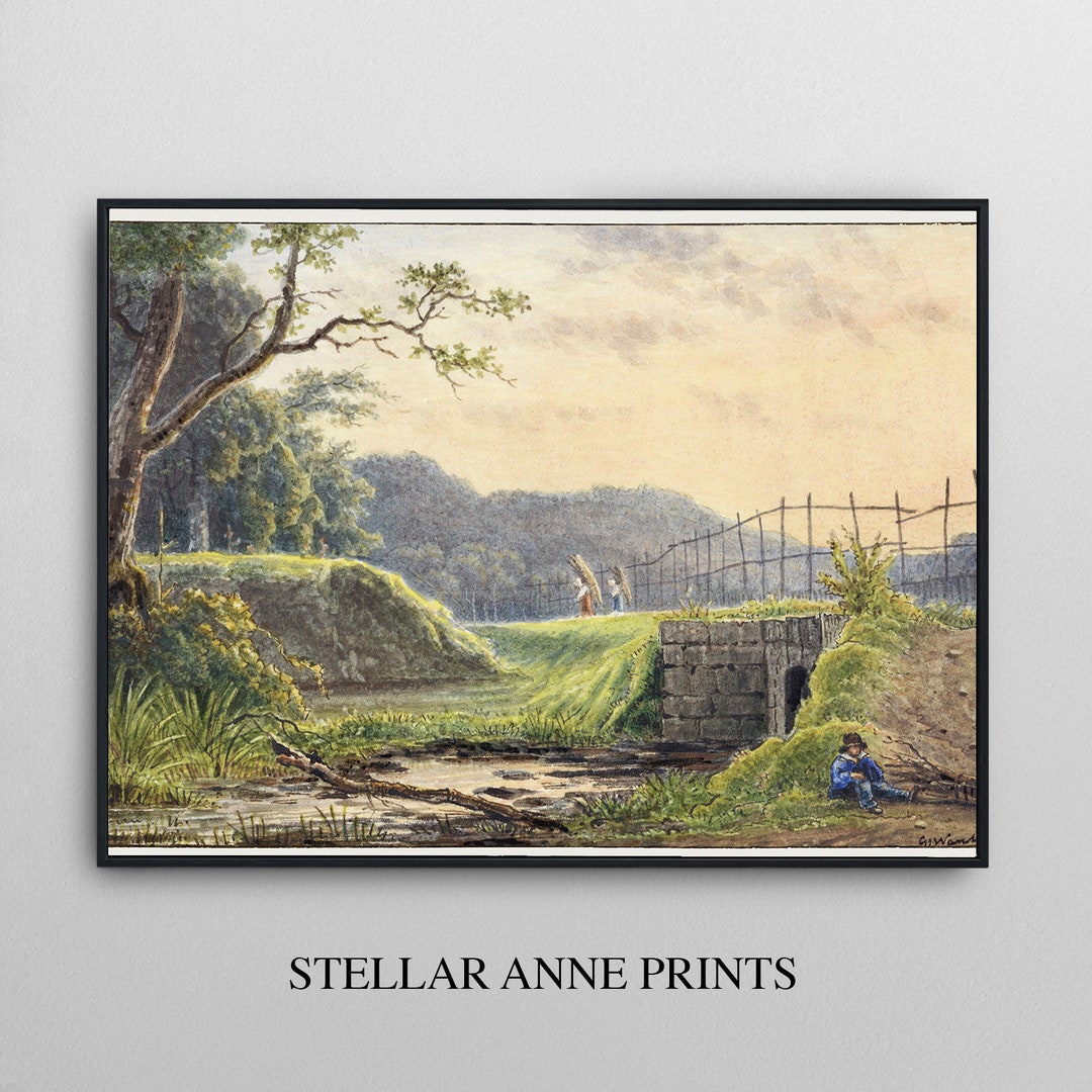 Vintage Hay Farm Art, Retro Wall Art, Vintage Wall Art, Abstract Wall ...