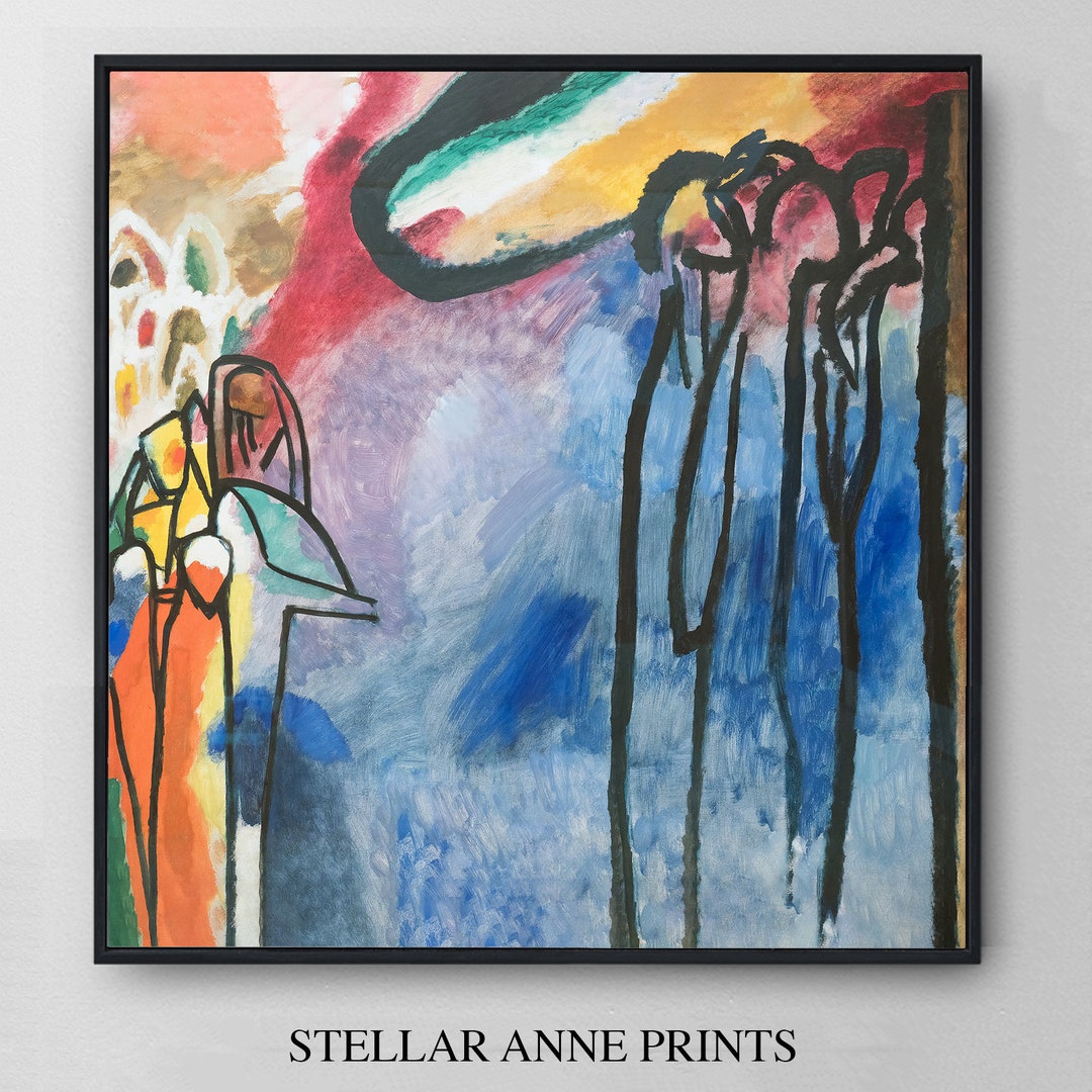 Improvisation 19 Kandinsky, Retro Wall Art, Vintage Wall Art, Abstract ...