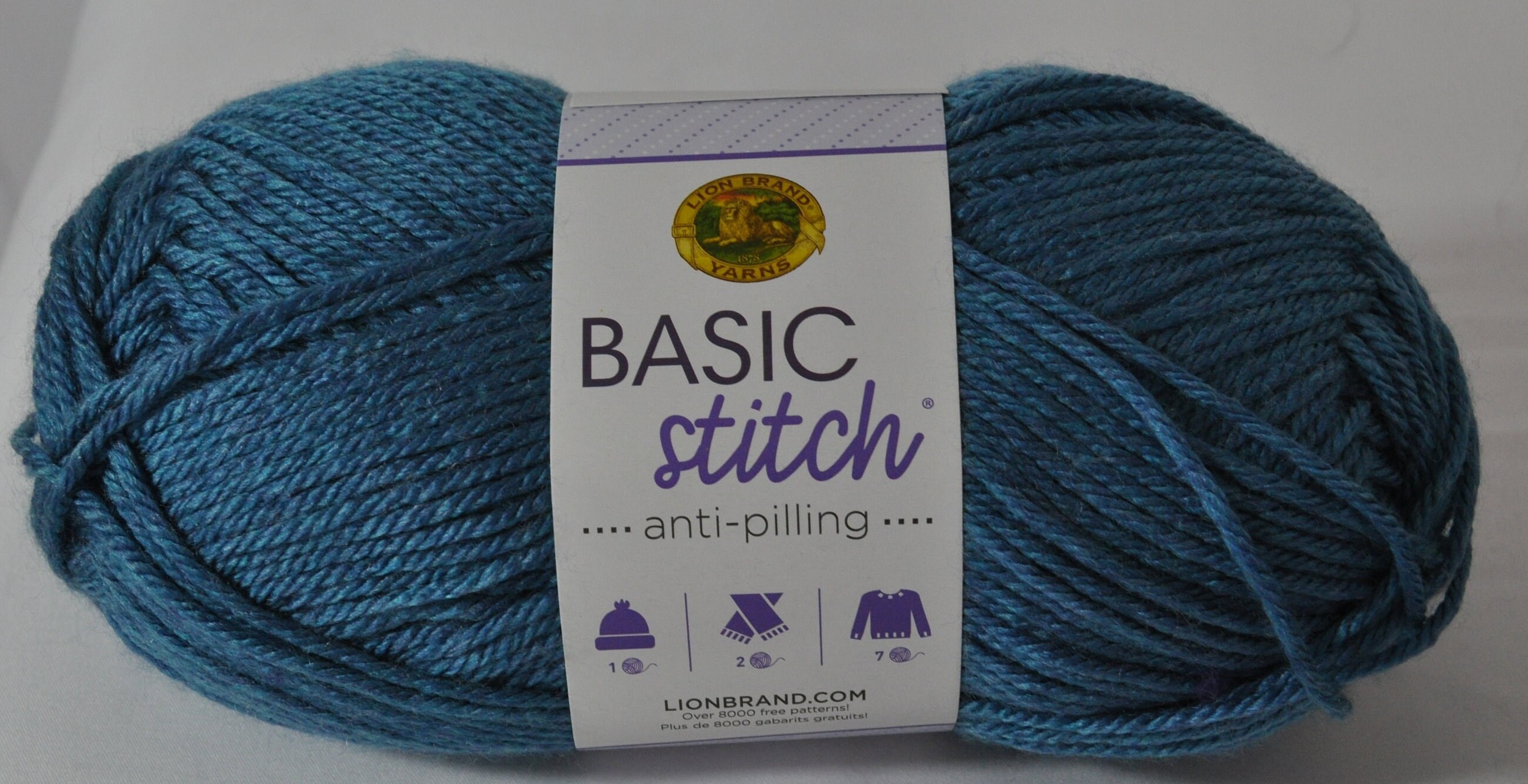 Lion Brand Basic Stitch Anti Pilling Yarn 185 Yd Worsted Wt 4 Acrylic ...